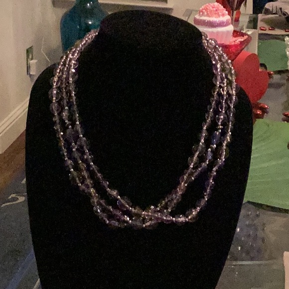Jewelry | Lavender Triple Strand | Poshmark
